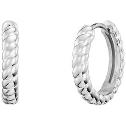 JULIE JULSEN Damen Paar Creolen &raquo;925/- Sterling Silber rhodiniert 15mm&laquo; silber