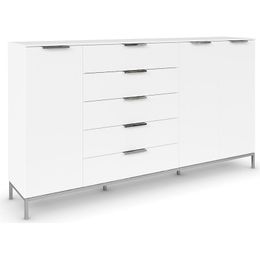 Rauch Kombikommode &raquo;Kommode T&uuml;rkommode Sideboard Kombikommode FLIPP&laquo; Breite 200 cm mit 4 Einlegeb&ouml;den, 3-t&uuml;rig mit 5 Schubladen und Soft-Close-