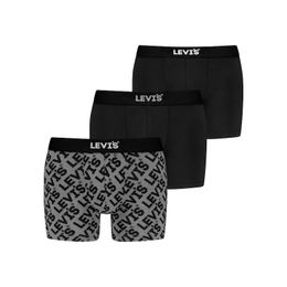 Levi's Levi's Herren Boxer 3er-Pack, mit Logobund, Geschenkbox schwarz S