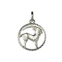 Vivance Damen Kettenanh&auml;nger &raquo;925/- Sterling Silber Sternzeichen Steinbock&laquo; wei&szlig;