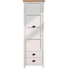 Home Affaire Garderobenschrank &raquo;Herzwill&laquo; Kleiderschrank, grau, Eiche, Kleiderstange, B/H/T ca.: 65/201/41 cm grau FSC -zertifizierter Holzwerkstoff