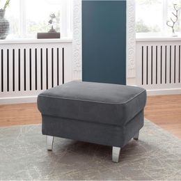 Sit & More sit&more Hocker &raquo;Texel&laquo; grau Kunstleder SOFTLUX ;Luxus-Microfaser ALTARA NUBUCK (100% Polyester);Struktur (100% Polyester)