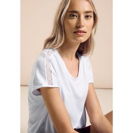 Street One Damen Street One Spitzentop mit Spitze wei&szlig; 42