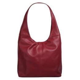 Pike Pik&eacute; Damen Shopper echt Leder, Made in Italy rot