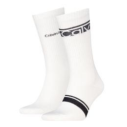 Calvin Klein Herren Socken &raquo;CK MEN SOCK 2P LOGO STRIPE&laquo; 2 Paar Einheitsgr&ouml;&szlig;e