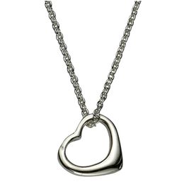 Firetti Damen Kette mit Anh&auml;nger &raquo;Schmuck Geschenk Silber 925 Halsschmuck Halskette Ankerkette Herz&laquo; silber