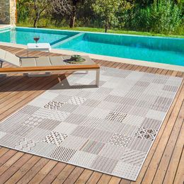 the carpet Teppich &raquo;Lagos&laquo; rechteckig 5 mm H&ouml;he moderner robuster In und Outdoor Teppich beige Polypropylen