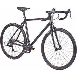 REDLOUD Rennrad &raquo;FA.02&laquo; 8 Gang Shimano Shimano Sora Schaltwerk Kettenschaltung schwarz Rennrad