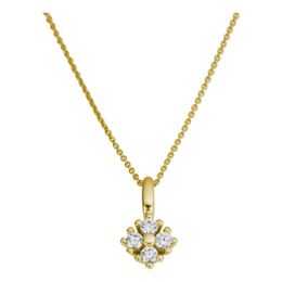 Firetti Damen Kettenanh&auml;nger &raquo;Schmuck Geschenk Gold 375 Halsschmuck Anh&auml;nger Blume&laquo; () mit Brillanten gold