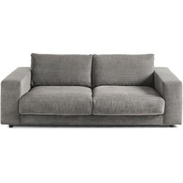 3C Candy 2-Sitzer &raquo;Enisa softig und legeres Big-Sofa, bequem und komfortabel&laquo; Zeitloses und stylisches Loungem&ouml;bel, in Breitcord grau 88% Polyester, 