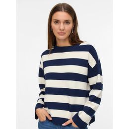 V&eacute;ro Moda Vero Moda Damen Strickpullover &raquo;VMSILJE LS O-NECK BOXY PULLOVER NOOS&laquo; blau M