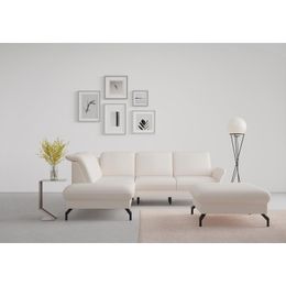 Sit & More sit&more Ecksofa &raquo;Fashion L-Form&laquo; wahlweise mit Kopfteilverstellung und Vorziehsitz, motorisch beige