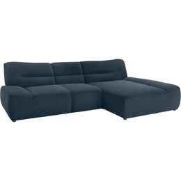DOMO collection Ecksofa &raquo;Cesena moderne Polsterecke mit flachen Armlehnen, L-Form&laquo; fester Sitzkomfort, frei im Raum stellbar blau