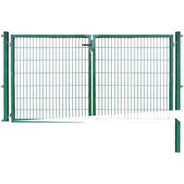 Arvotec Zaundoppelt&uuml;r &raquo;HBV - 830822&laquo; BxH: 300x140 cm gr&uuml;n Metall