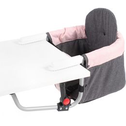 CHIC 4 BABY CHIC4BABY Tischsitz &raquo;Relax, Melange Rosa&laquo; platzsparend zusammenfaltbar grau