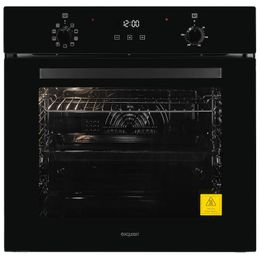 Exquisit Einbaubackofen &raquo;EBE278-H-020 schwarz&laquo; Hei&szlig;luft&Pizzastufe - ideal f&uuml;r ein Pizzabacken zuhause!Timer-Funktion schwarz Einbaubackofen