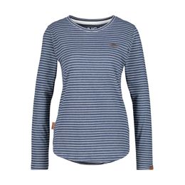 alife and kickin Alife & Kickin Damen Langarmshirt &raquo;Damen LeaAK Z&laquo; blau XS