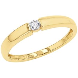 Amor Damen Fingerring &raquo;2037428/-29/-30/-31/-32&laquo; mit Zirkonia (synth.) gold