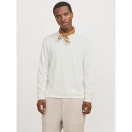 Jack & Jones Jack & Jones Herren Rundhalspullover &raquo;JJESUMMER KNIT CREW NECK SN&laquo; mit Rundhalsausschnitt wei&szlig; S