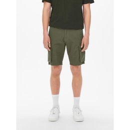 Only & Sons Only & Sons Herren ONLY & SONS &raquo;ONSCAM STAGE CARGO SHORTS 6689 LIFE NOOS&laquo; gr&uuml;n S, N-Gr