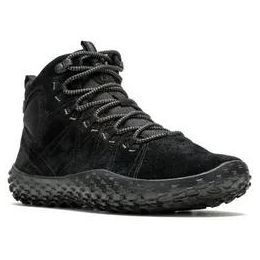 Merrell Sneaker Wrapt Mid WP (Minimal-Laufschuhe, Leder, wasserdicht) schwarz Herren