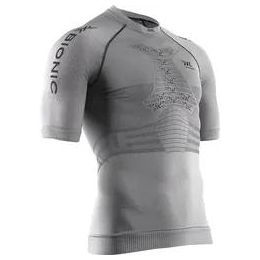 X-Bionic Laufshirt Running Fennec 4.0 kurzarm enganliegend grau Herren