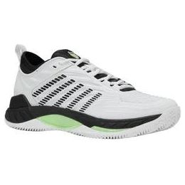 K-Swiss KSwiss Tennisschuhe Hypercourt Supreme 2 Clay/Sandplatz 2025 weiss/schwarz/gr&uuml;n Herren