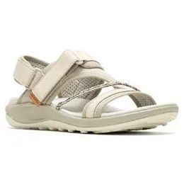 Merrell Sandale Terran 4 Backstrap (Vollnarbenleder, Klettverschluss) silber/beige Damen