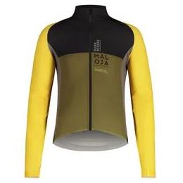 maloja Fahrradjacke CagnoM Cycle Jacket (schnelltrocknend, elastisches Thermopile-Material) gelb/gr&uuml;n Herren