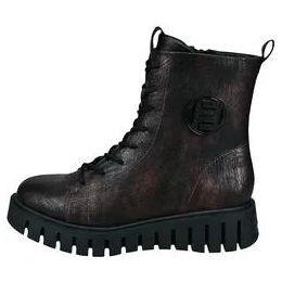 Bagatt Stiefel D31-AO135-5900 (mit seitlichen Reissverschluss) schwarz/dunkelrot Damen