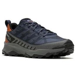 Merrell Wanderschuhe Speed Eco WP (wasserdicht, atmungsaktiv) blau/grau/orange Herren