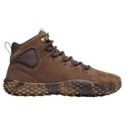 Merrell Sneaker Wrapt Mid WP (Minimal-Laufschuhe, Leder, wasserdicht) dunkelbraun Herren