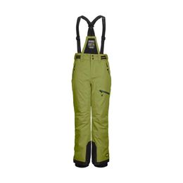 Killtec Jungen Skihose &raquo;KSW 195 BYS SKI PNTS&laquo; Wasserdichte, atmungsaktive Skihose mit verstellbarer Taille und Latz gr&uuml;n 152, Normalgr&ouml;&szlig;en