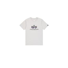Alpha Industries Damen T-Shirt &raquo;Basic T-Shirt BL Rainbow Ref.&laquo; grau XS