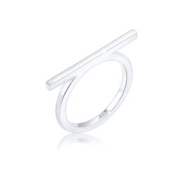 Elli Damen Fingerring &raquo;Geo Minimal Trend Steg 925 Silber&laquo; silber