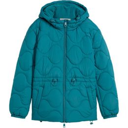 bonprix Damen bonprix Steppjacke &raquo;Steppjacke&laquo; Casual Stil, leichtes Material aus Polyester, elastische Eins&auml;tze blau 56