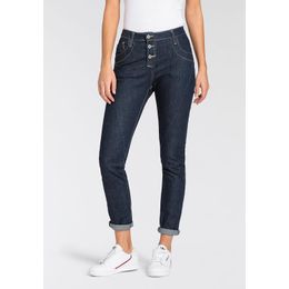 Please Jeans Damen 5-Pocket-Jeans Sichtbare Knopfleiste blau S (36), N-Gr