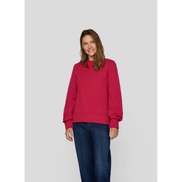Rabe Damen Strickpullover mit Ripp-Muster rot 38