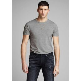 Jack & Jones Jack & Jones Herren T-Shirt &raquo;JJEBASIC mit schmaler Passform f&uuml;r jeden Tag&laquo; unifarben, modisch, schmal, Baumwollmischung, Rundhals grau L