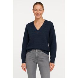 V&eacute;ro Moda Vero Moda Damen Strickpullover &raquo;VMBOOM STRUCTURE LS V-NECK PULLOVER BOO&laquo; blau S