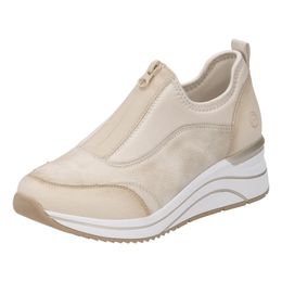 Remonte Damen Slip-On Sneaker , Freizeitschuh, Halbschuh, Slipper in veganer Verarbeitung beige 44