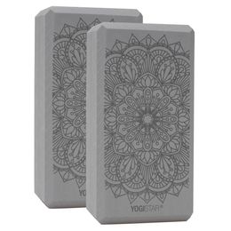 YOGISTAR.COM Yoga Block 'Lotus Mandala' male Grey size 7