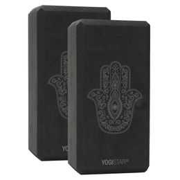 YOGISTAR.COM Yoga Block 'Hand Of Fatima' male Black size 7
