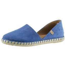 VERBENAS Damen VERBENAS &raquo;CARMEN SERRAJE&laquo; , Schlupfschuh, Sommerschuh, Loafer mit typischem Jute-Rahmen blau 35