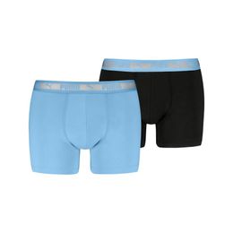 Puma Herren Puma Boxershorts &raquo;Puma MEN CHROMATIC WAISTBAND BOXERS 2P&laquo; 2er Pack, elastischer Logobund, ohne Eingriff schwarz L
