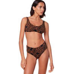 Triumph Damen Bikini-Hose &raquo;Flex Smart Summer Maxi pt EX&laquo; -Logodruck braun L, N-Gr