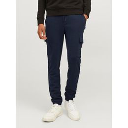 Jack & Jones Jack & Jones Junior Jungen Sweathose &raquo;JPSTGORDON JJBRADLEY CARGO PAN NOOS JNR&laquo; im Cargo Style blau 164, N-Gr