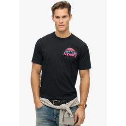 Superdry Herren Rundhalsshirt &raquo;CL GREAT OUTDOORS CHEST TEE&laquo; schwarz S