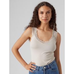 V&eacute;ro Moda Vero Moda Damen Spitzentop &raquo;VMROSA SL TOP JRS NOOS&laquo; Viskosemischung M