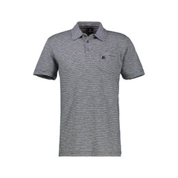 Lerros Herren Lerros Poloshirt mit Streifen Muster blau M